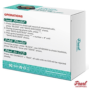 Caller Id Box for Landline Phone Number Lcd Display with Call Blocker - Stop Unwanted Calls, Robocalls, Spam, Telemarketers
