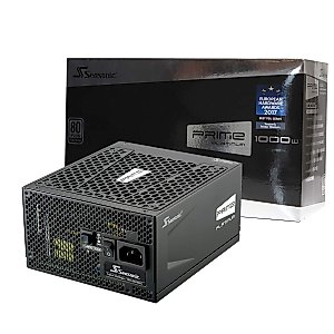 Seasonic PRIME 1000 Platinum SSR-1000PD 1000W 80+ Platinum ATX12V & EPS12V Full Modular 135mm FDB Fan Power On Self Tester Power Supply