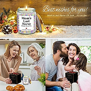 Gifts for Mom Birthday Gifts for Mom Women from Daughter Son Unique Novelty Funny Clove Scented Soy Candle Mom Gifts for Women New Mom Gifts Mothers Day Thanksgiving Presents Moms Last Nerve
