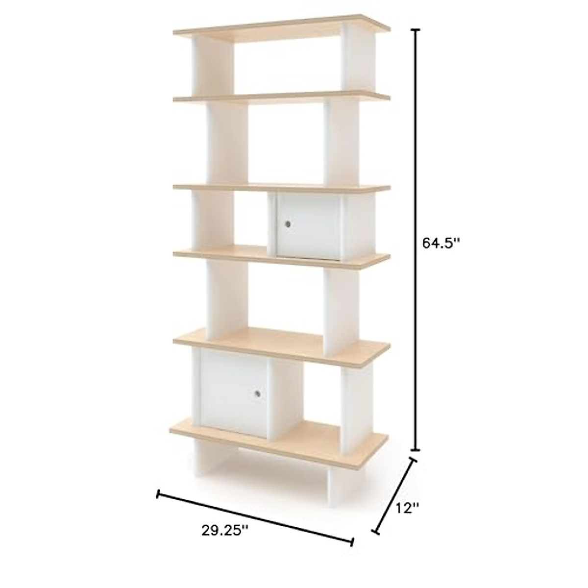 Oeuf Vertical Mini Library - Birch, White