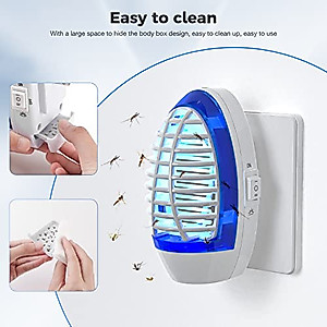 AMZNOONE Bug Zapper Indoor, Electronic Mosquito Zappers, Electric Fly Trap for Living Room, Kitchen, Bed Room, Baby Room, UV LED Light Flies Zappers（3 Packs）
