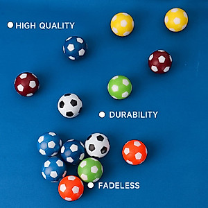 GSE Games & Sports Expert Foosball Table Replacement Balls, 36mm Tabletop Soccer Football Balls for Foosball Table Accessories (Multicolor-12 Pack)