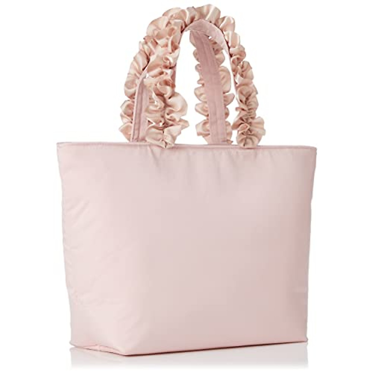 Maison de FLEUR(メゾン ド フルール) Cherry Blossom Motif Ruffled Hand Tote Petite Bag, Safety Pink