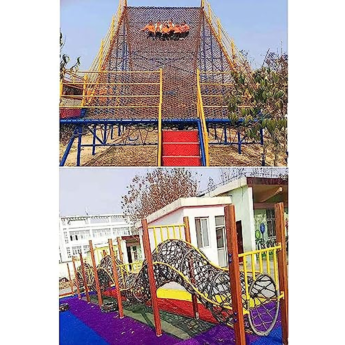 EkiDaz HXRW Rope Net Climbing Net for Kids Safety Net Anti-Fall Net Durable Protective Rope Net for Playground Climbers Equipment Playground Sets for Backyards (Size : 2 * 4m(6.6 * 12.12ft))