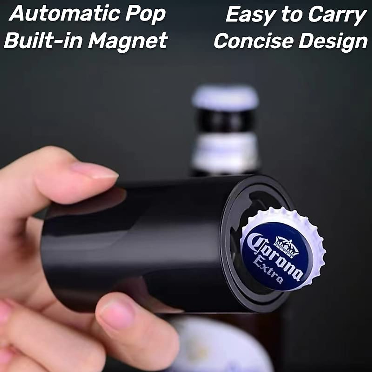 Magnetic Beer Bottle Opener Pop Top Automatic Beer Opener Summer Gifts for Men Women for Party Bar