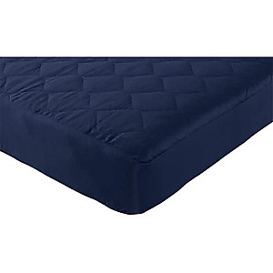 Value 6 Inch Thermobonded Polyester Filled Quilted Top Bunk Bed Mattress, Full, Navy, HP 716 (Navy, Full)
