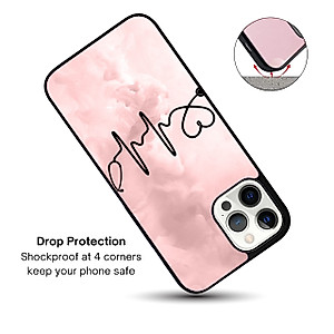 Medicine Hospital Heartbeat Stethoscope Heart Medical Nurse Case - Compatible with iPhone 14 - Durable Non-Slip TPU Rubber Shockproof Slim Case (14)