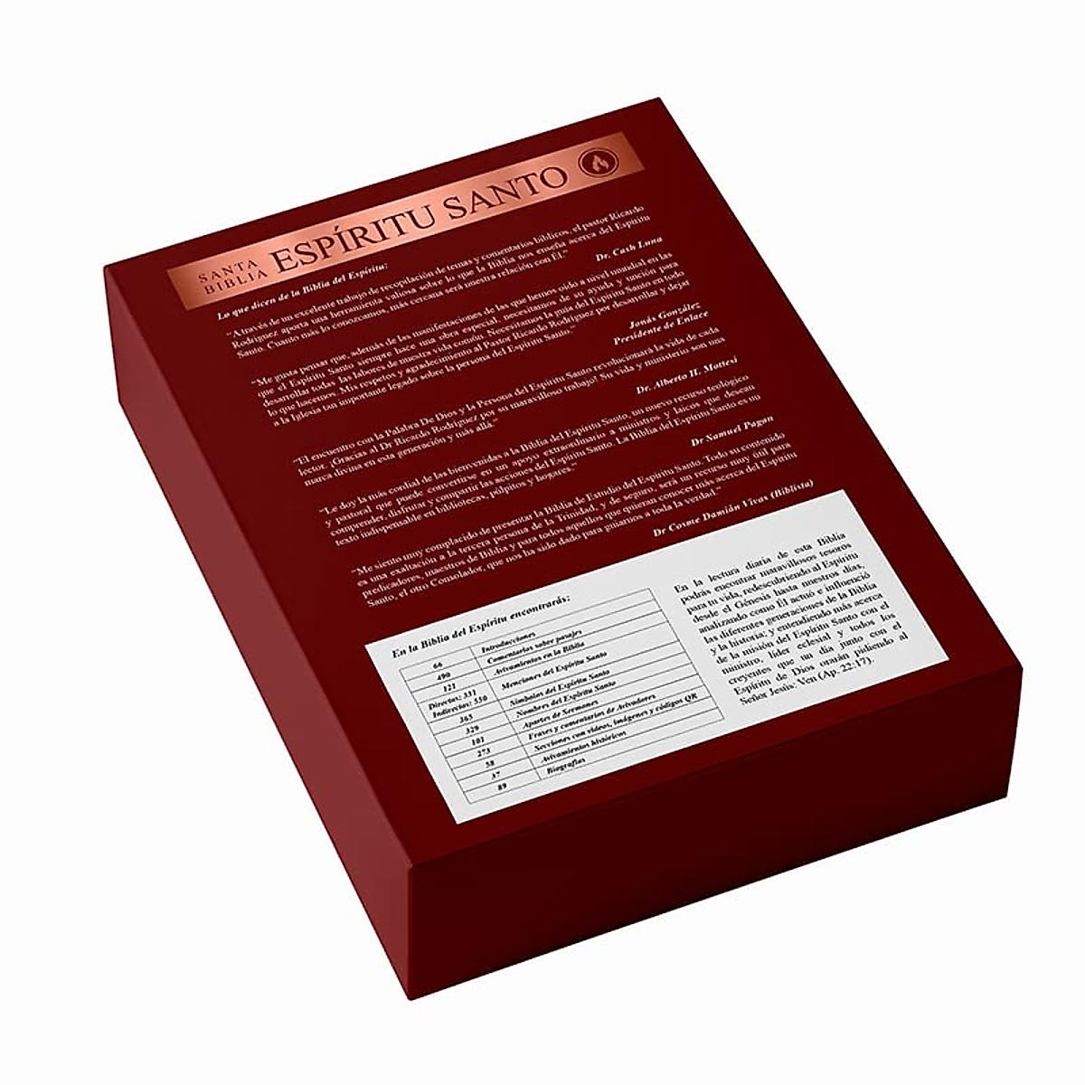 Santa Biblia Espíritu Santo, La Biblia Reina Valera 1960 Edición Español (Vinotinto/Red wine - Spanish Bible)