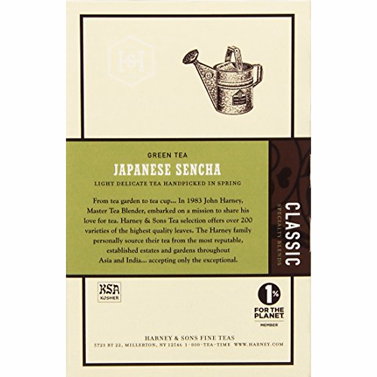 Harney & Sons Green Tea, Japanese Sencha, 20 Count (Pack of 1)
