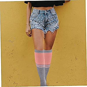 SOIMISS 1 Pair Yoga Socks Five Finger Socks Womens Stockings Toe Socks for Women Toe Separator Socks Alignment Socks Athletic Hospital Stockings Anti-Slip Yoga Socks Middle Tube Socks Heel