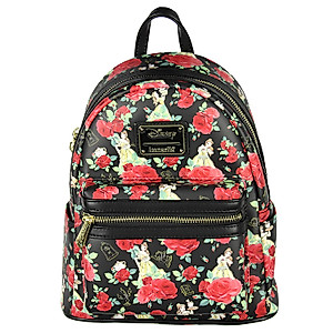 Loungefly Disney Beauty And The Beast Belle Roses Mini Backpack