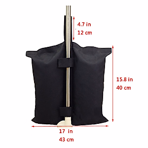 YELAIYEHAO 4 PCS Weights Bag for Pop up Canopy Tent Weighted Feet Bag Sand Bag (17x15.8 inch)
