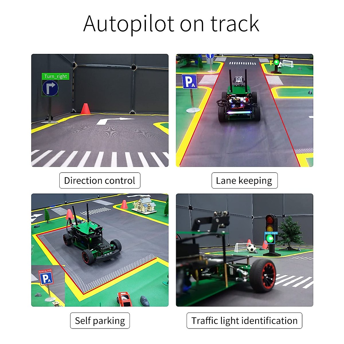 Yahboom AI Robotic Car Chassis kit Autopilot Training Ackerman Structure Learning Teaching Research Python Programming ROS Adults (R2L Standard Ver without Jetson Nano)