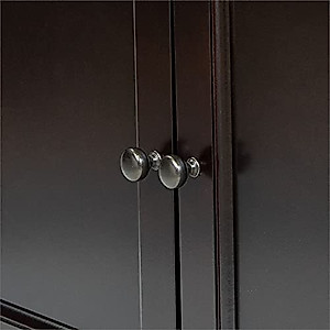 Furniture of America Cassidy Wood Multi-Storage Corner Bookshelf in Espresso