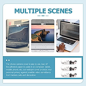 SOLUSTRE Phone Camera Cover 3pcs Camera Cover Slide Laptop Camera Cover Cartoon Cat Camera Blocker for Laptop