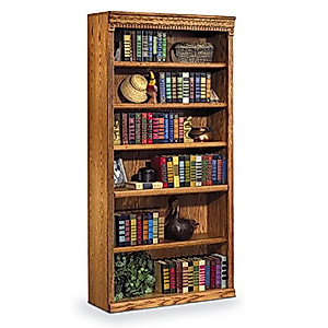 Martin Furniture Huntington Oxford 72" Open Bookcase, Wheat Finish, Fully Assembled