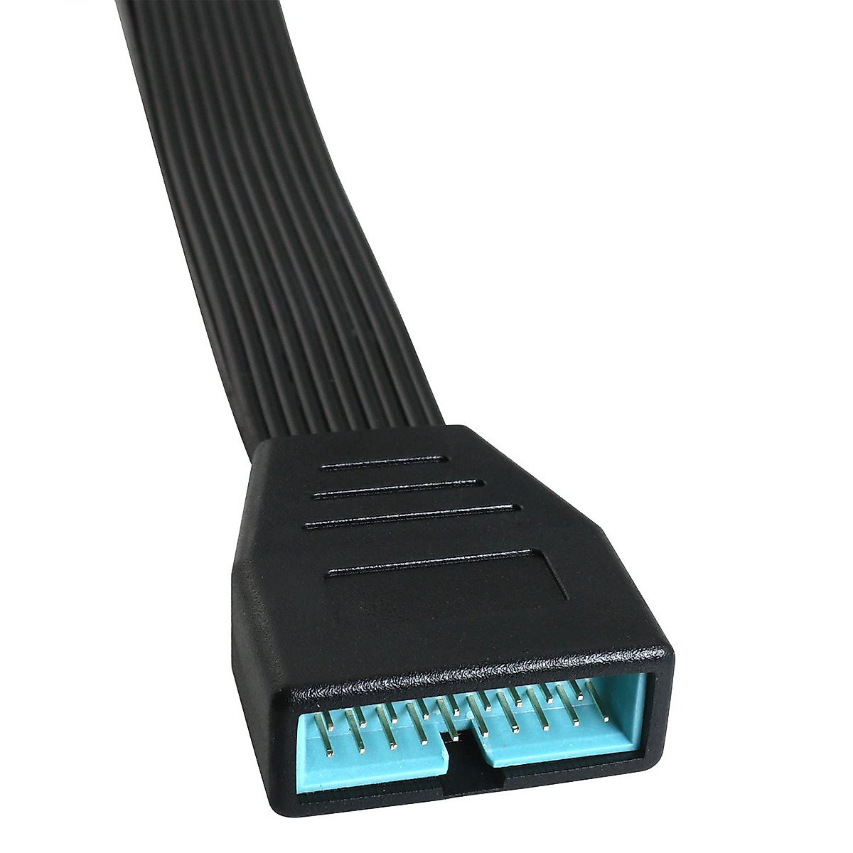 LUORNG 1PC USB 3.0 19/20 Pin Male to USB 3.0 20-pin Female Extender, USB 3.0 Header Extension Cable, Motherboard Adapter