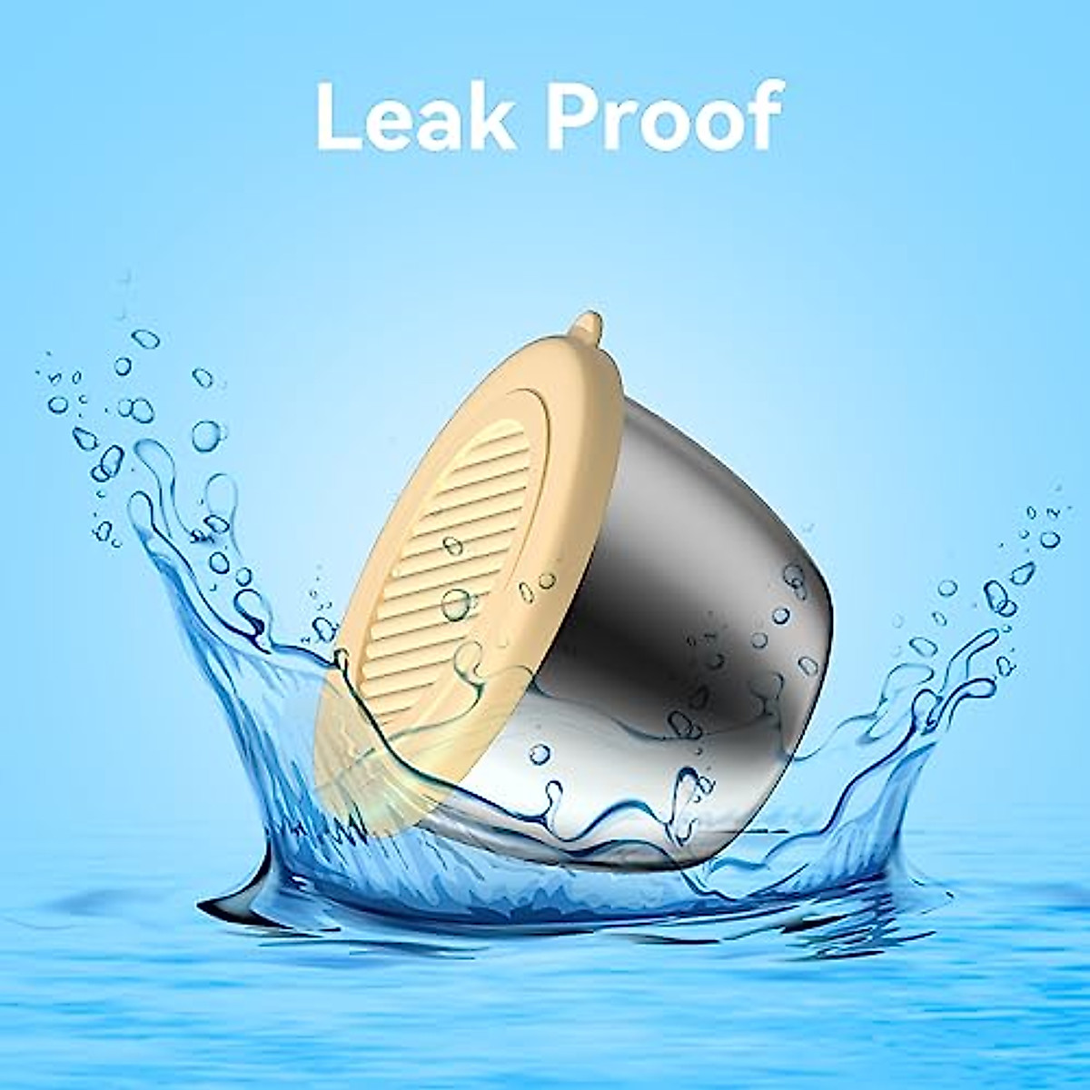 YBOBK HOME 6 Pack Salad Dressing Container To Go, 2.5oz Small Condiment Containers With Silicone Leakproof Lids, Reusable 18/8 Stainless Steel Sauce Container For Bento Lunch Box, Picnic and Travel