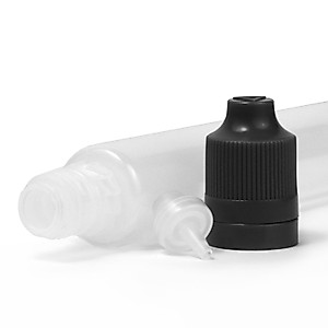 30ml PE Unicorn Pen Plastic Bottle with Child Resistant Tamper Evident Cap (5 Pack) Multicolor, Black Blue Green Red White