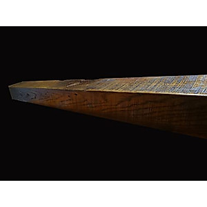 Circular Sawn Barn Beam Fireplace Mantel Solid Rustic Timber (Unfinished, 4x6x60)