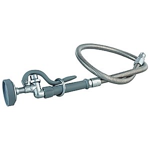 T&S Brass Spray Valve (B-0107) With 44 Flexible Stainless S