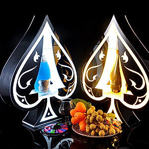 GlowBar Rechargeable Color Flashing Armand De Brignac Champagne Glorifier Display LED Ace of Spade VIP Bottle Presenter