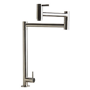 ALFI brand AB5018-BSS Pot Filler, 20"L x 15"H, Brushed Stainless Steel