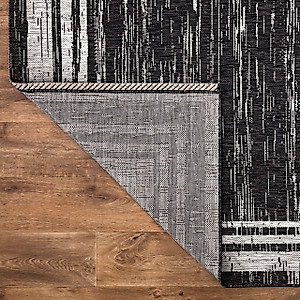 Keen Home Design Modern Outdoor Rug - 8x10 Washable Indoor/Outdoor Rug for Patio, Kitchen, Balcony, Beach, Garden, Deck and Porch. Size: 7'9" x 10'2"