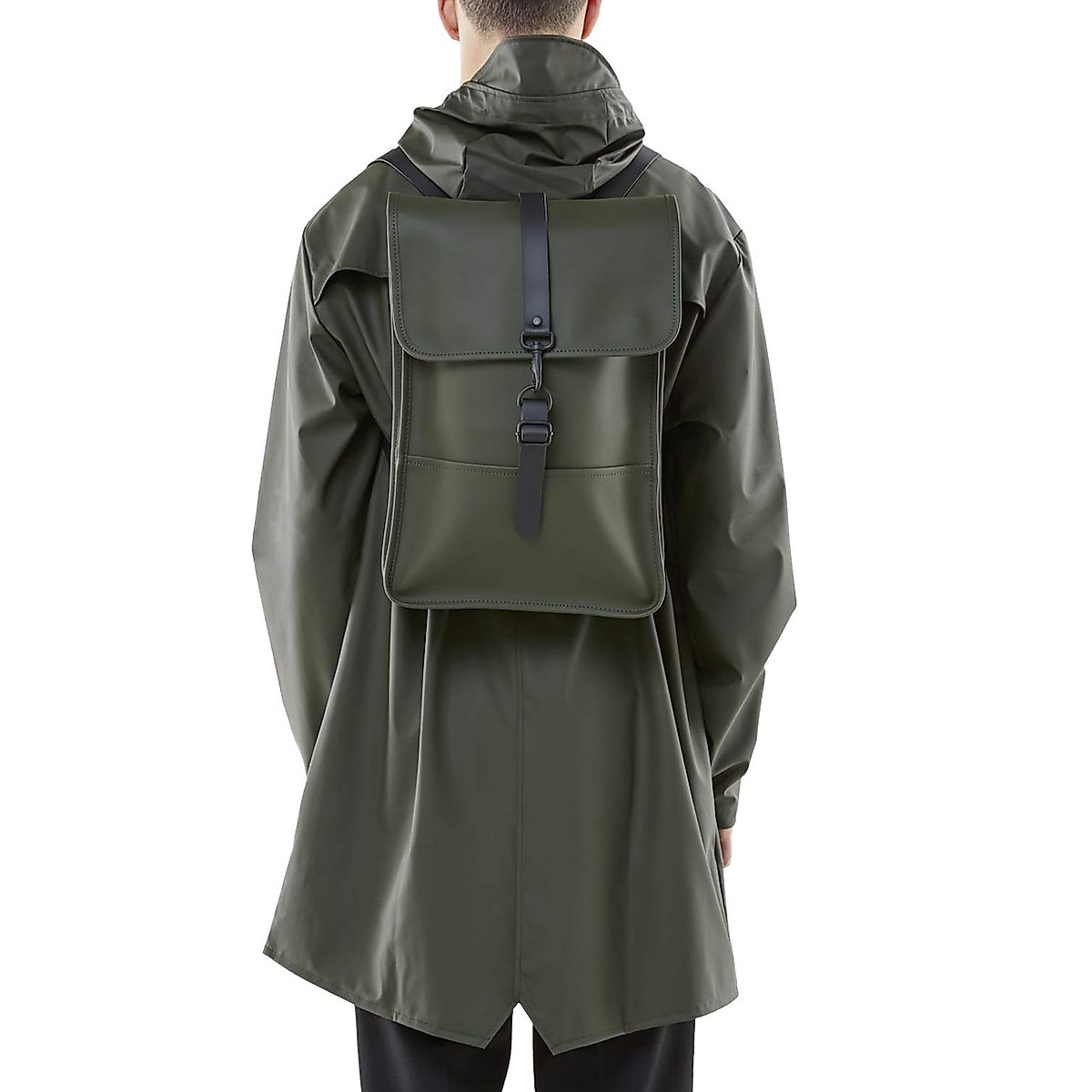 RAINS Men's Backpack, Green, One Size