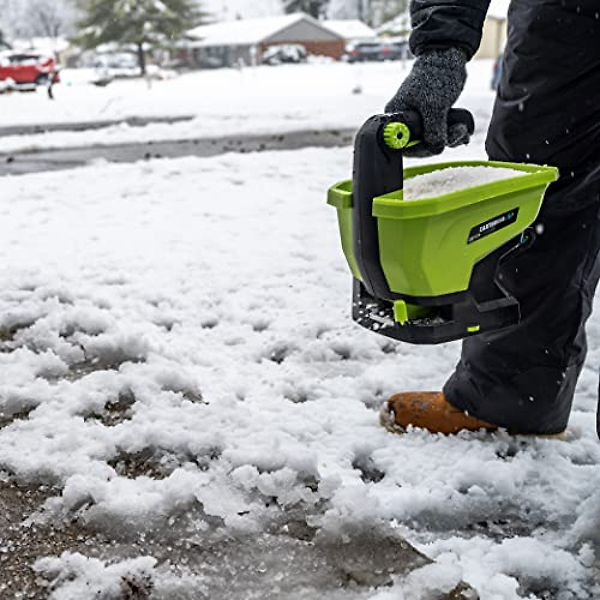 Earthwise SP001 20-Volt Cordless Electric Handheld Fertilizer Seed Garden Spreader (Tool Only)