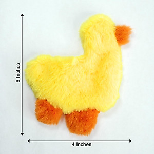 Glory To Dog TinyToy Plush Yellow Duck Very Small Unstuffed Dog Toy