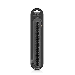 Lead Trend CP-0104 CP-0104 Twist Cable Protection Cover, Black, Set of 4