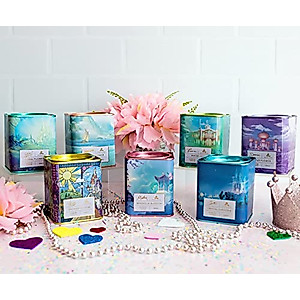 Ukonic Disney Princess Home Collection Tiana 11-Ounce Scented Tea Tin Candle with Water Lily Aromatic Fragrance | 28-Hour Burn Time | Home Decor Housewarming Essentials, and Collectibles