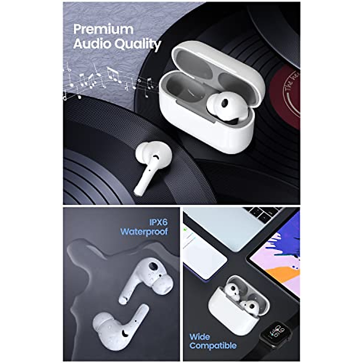 Wireless Earbuds Bluetooth 5.3 Earbuds HiFi Stereo with 36H Playtime Bluetooth Headphones for Sport and Working No Conditions Refund If Any Issue While Using Please Contact Seller