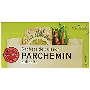 PaperChef PC5003 (2 Pack) Parchment Paper Nonstick Cooking Bags, 10-ct/Box, 1483, Tan