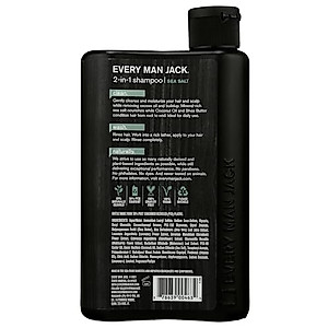 EVERY MAN JACK Sea Salt 2 in 1 Shampoo, 13.5 FZ