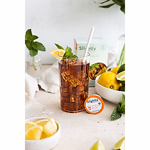 Slightly Sweet Tea Single Serve Keurig KCup Compatible Tea Pods 12 count - Not Too Sweet, Not Too Bland, Just Right! Certified Organic, Hot Brewed, Low Calorie Slightly Sweet Tea