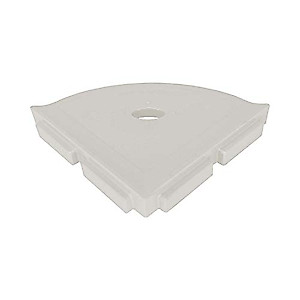 Questech Décor 8 Inch Corner Shower Shelf and 5 Inch Shower Caddy Soap Dish, Metro Lugged Back for New Construction, Mounted Bathroom Shower Organizer, Gray Polished