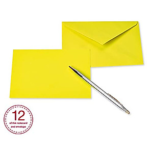 American Greetings Single Panel Blank Cards with Envelopes, Neon Rainbow Colors (100-Count)