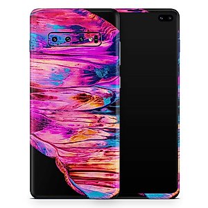 DesignSkinz Liquid Abstract Paint V68 Protective Vinyl Decal Wrap Skin Cover Compatible with The Samsung Galaxy S20 (Screen Trim & Back Glass Skin)