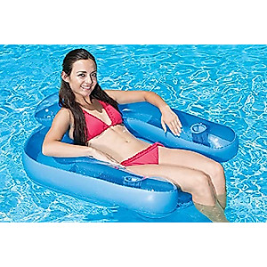 Poolmaster Paradise Water Chair Inflatable Swimming Pool Floats For Adults, Blue
