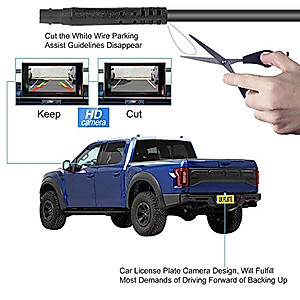 Misayaee HD 720p Rear View Back Up Reverse Parking Camera in License Plate Lighting Night Version for Toyota FJ Cruiser 2007~2020/Toyota Land Cruiser LC120 LC150 Series Prado 2007-2020 2700 4000