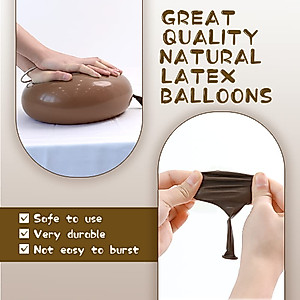 Brown Balloon Garland Kit Coffee Arch Nude Neutral Cream Teddy Bear Tan Safari Party Decorations For Boy Baby Shower Different Sizes