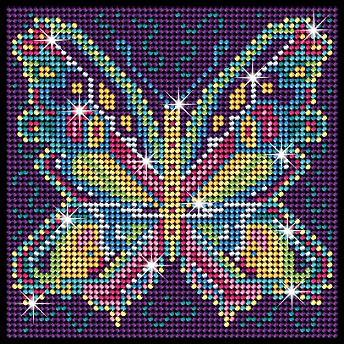 Sequin Art Diamond Butterfly Sparkling Arts & Crafts Picture Kit