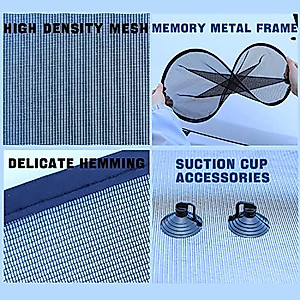 Pincuttee Car Rear Window Sunshade 1PC,Back Window Sun Shade for Car,Car Rear Window Sunshade with Suction Cup,Sun UV Rays Protection for Baby(1PC,Rear Window)