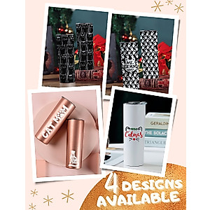 Onebttl Cat Gifts for Cat Lovers, Insulated Stainless Steel Tumblers with Lids and Straws, Crazy Cat Lady, Cat Mom Gifts for Birthday, Mother's Day, Christmas, 20 oz, Rose gold