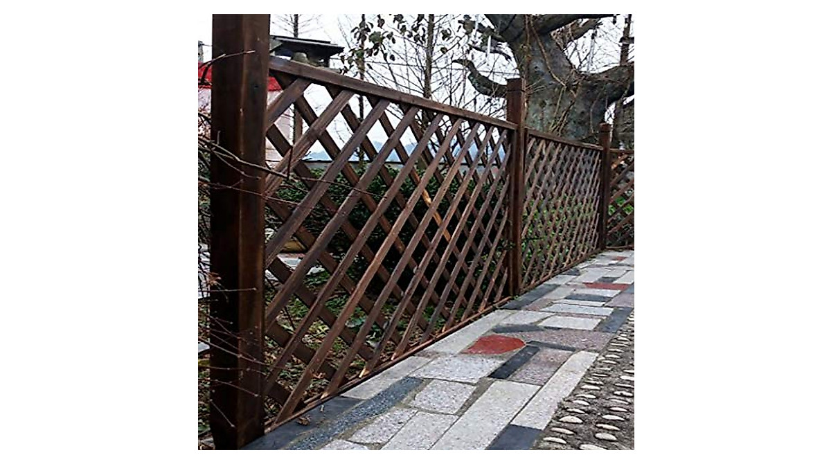 QBZS-YJ Wooden Garden Fence for Climbing Plants