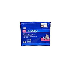 Walgreens Certainty Pads for Women, Overnight Absorption, 30 ea