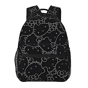 Cartoon Cat Backpack Casual Daypack Travel Laptop Backpack for Women Girl