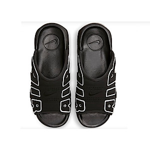 Nike Air More Uptempo DV2137-001 Black-White Men's Slides 15 US